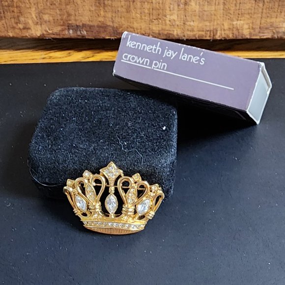 Avon Kenneth Jay Lane | Jewelry | Avon Kenneth Jay Lanes Crown Pin ...